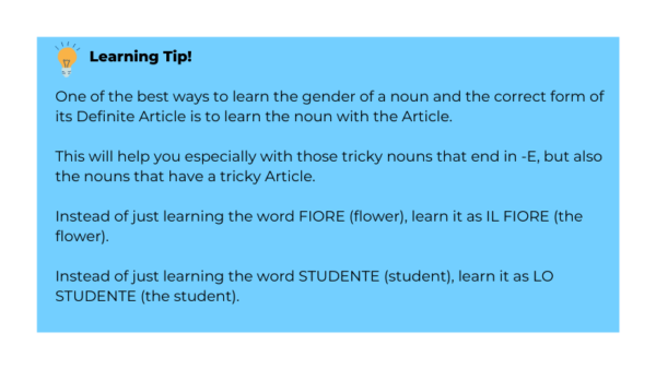 Italian Articles: How to Say 'THE' and 'A' in Italian and When to Use ...